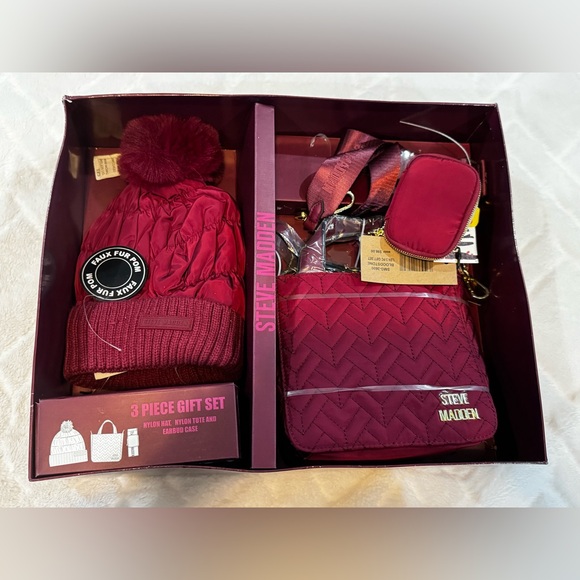 Steve Madden | Bags | Nwt Steve Madden Bloodstone 3 Pc Gift Set In Box ...